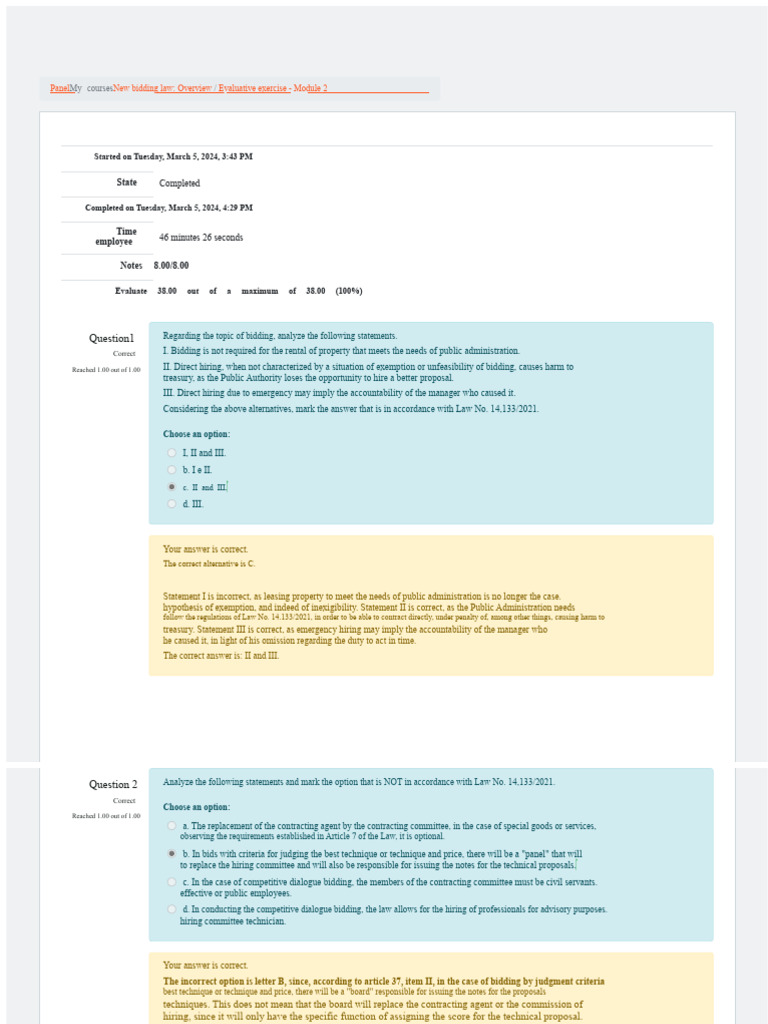 Assessment Exercise - Module 2 - Review of The Attempt | PDF | Auction