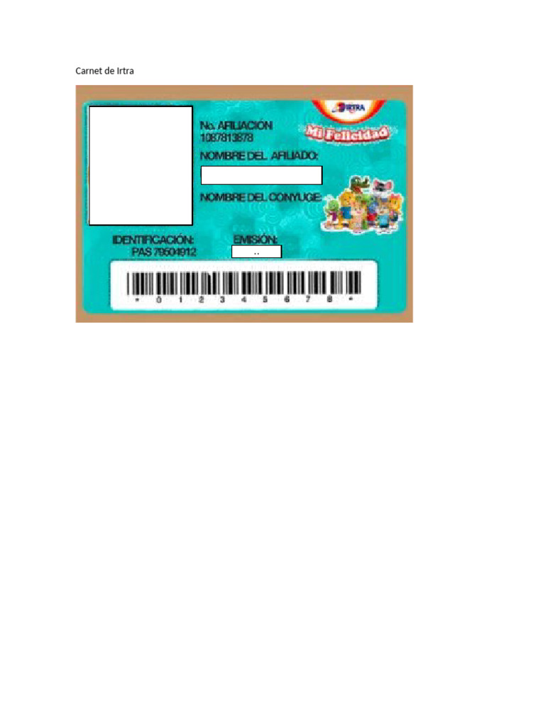 Carnet de Irtra Trabajador | PDF