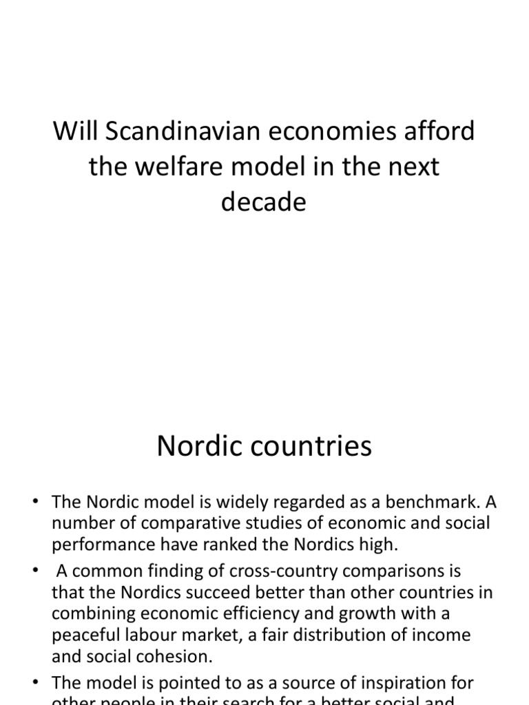 Ensuring Long-Term Sustainability of the Nordic Welfare Model: Key ...
