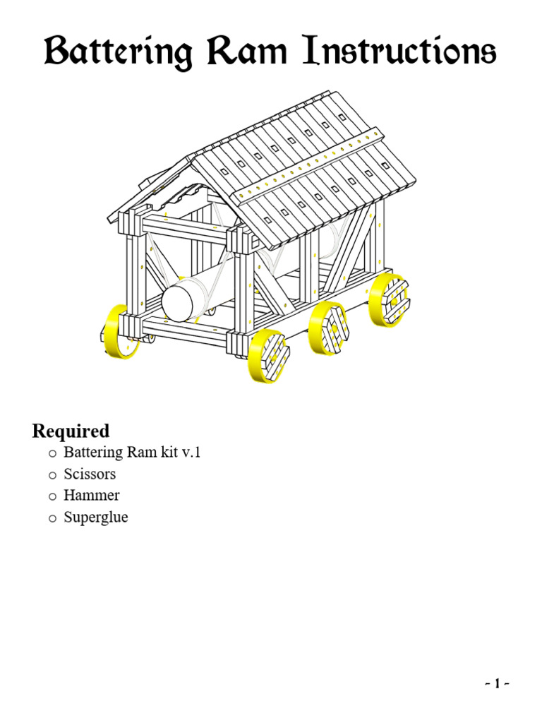 Homemade Battering Ram Guide | PDF