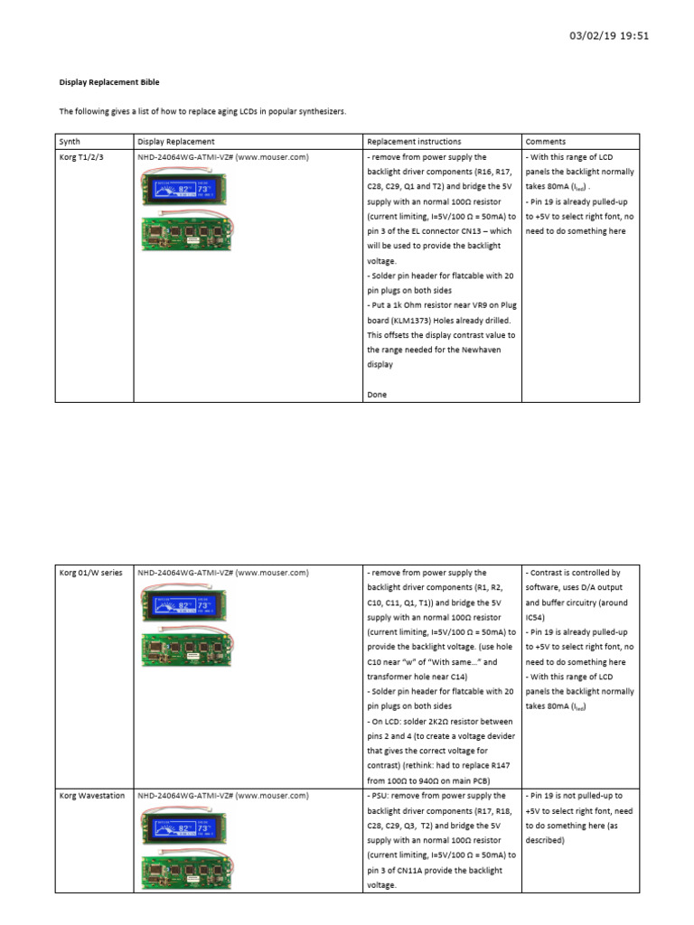 Display Replacement Bible Version Feb 3rd 2019 | PDF | Power Supply ...