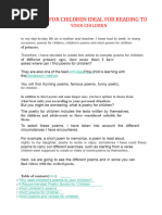 Easy Poems For Kids in English | PDF