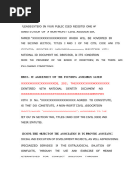 Association Constitution Template | PDF