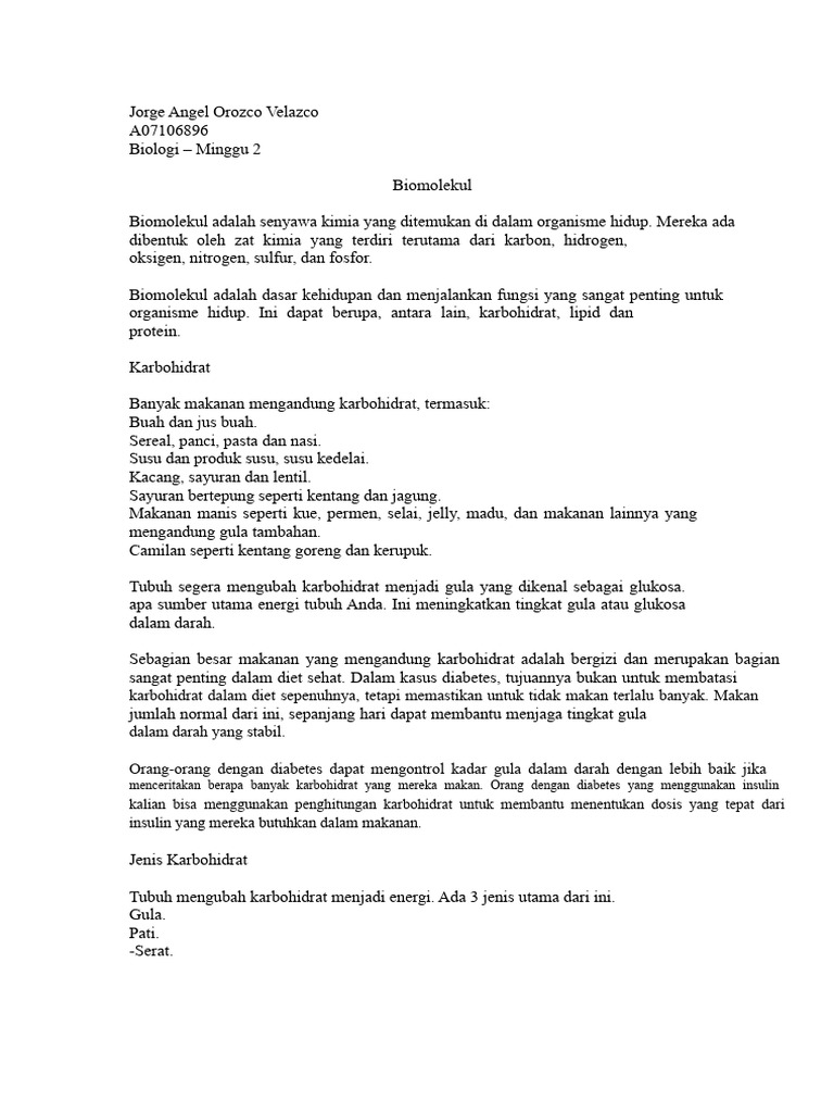 Kegiatan Evaluasi Minggu 2 Biologi | PDF