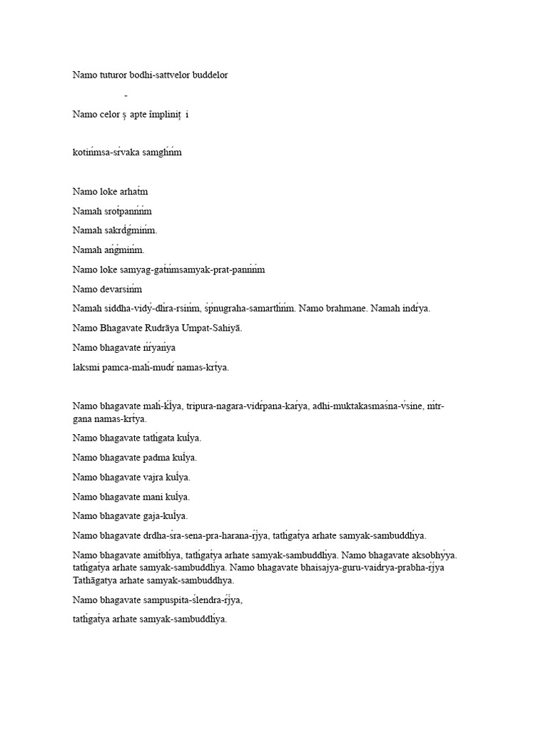 Buddhist Mantras for Protection and Healing | PDF | Indian Religions ...