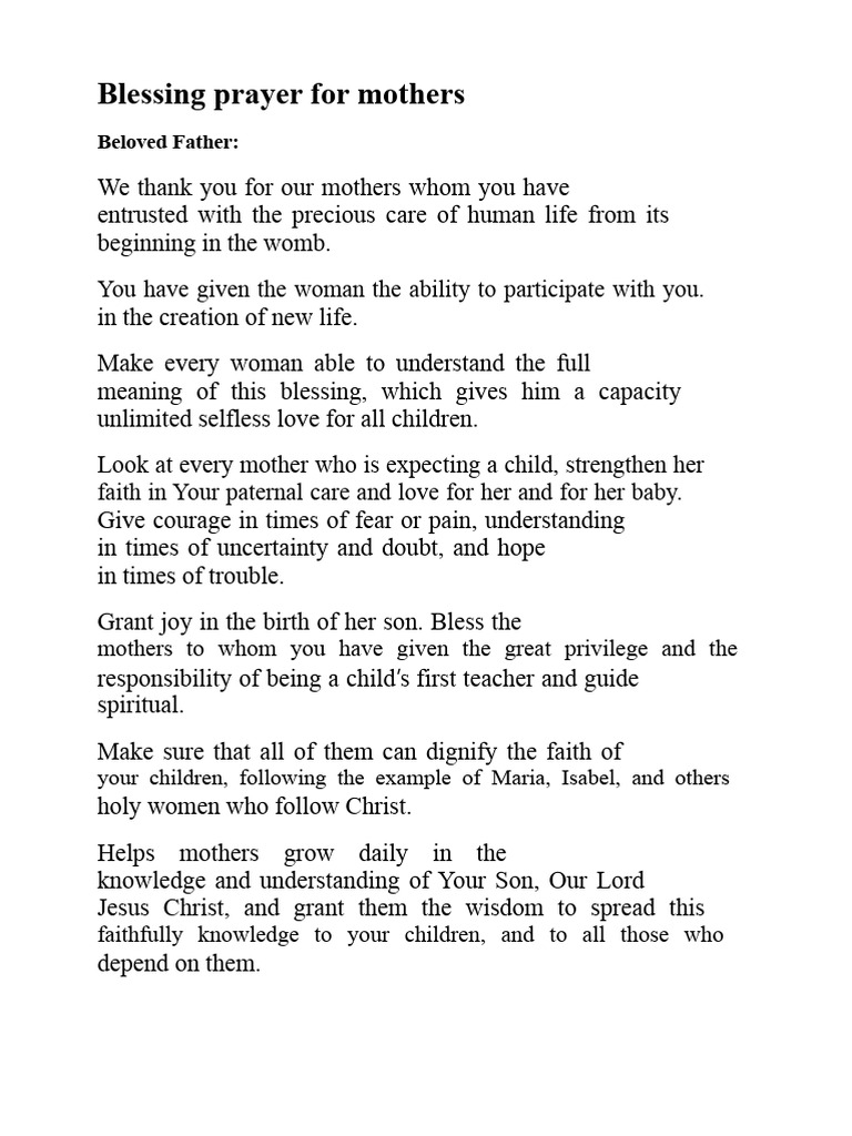 Mother's Day Letter | PDF