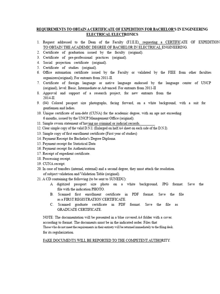 Requirements for Electrical Engineering Degree | PDF | Academic Degree ...