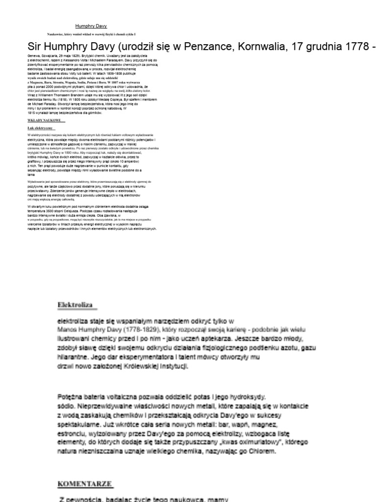 Humphry Davy | PDF