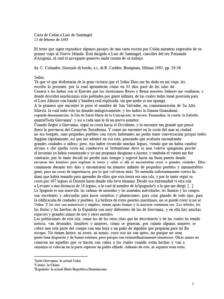 Colonización y descubrimientos de Colón | PDF | Cristobal colon