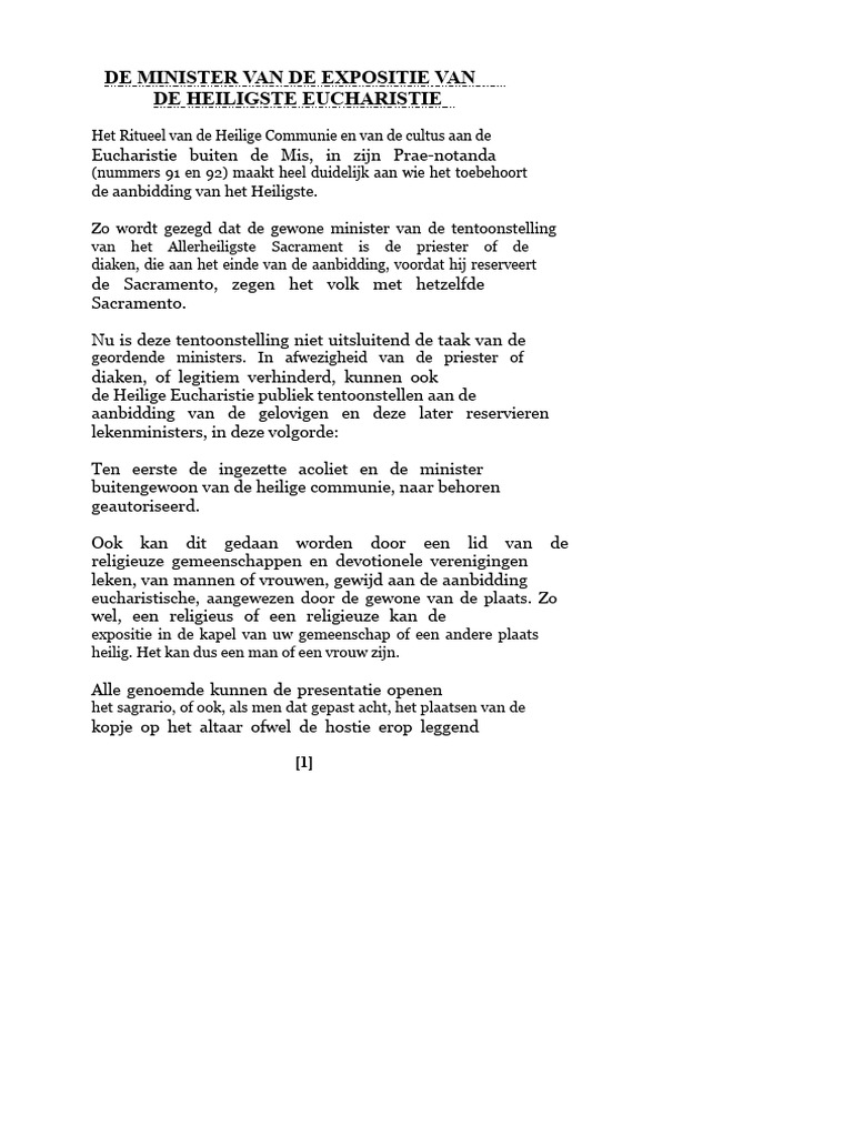 Gids Voor de Aanbidding Van Het Heilig Sacrament Van de Altar | PDF