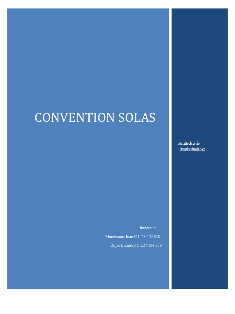 Convention Solas | PDF