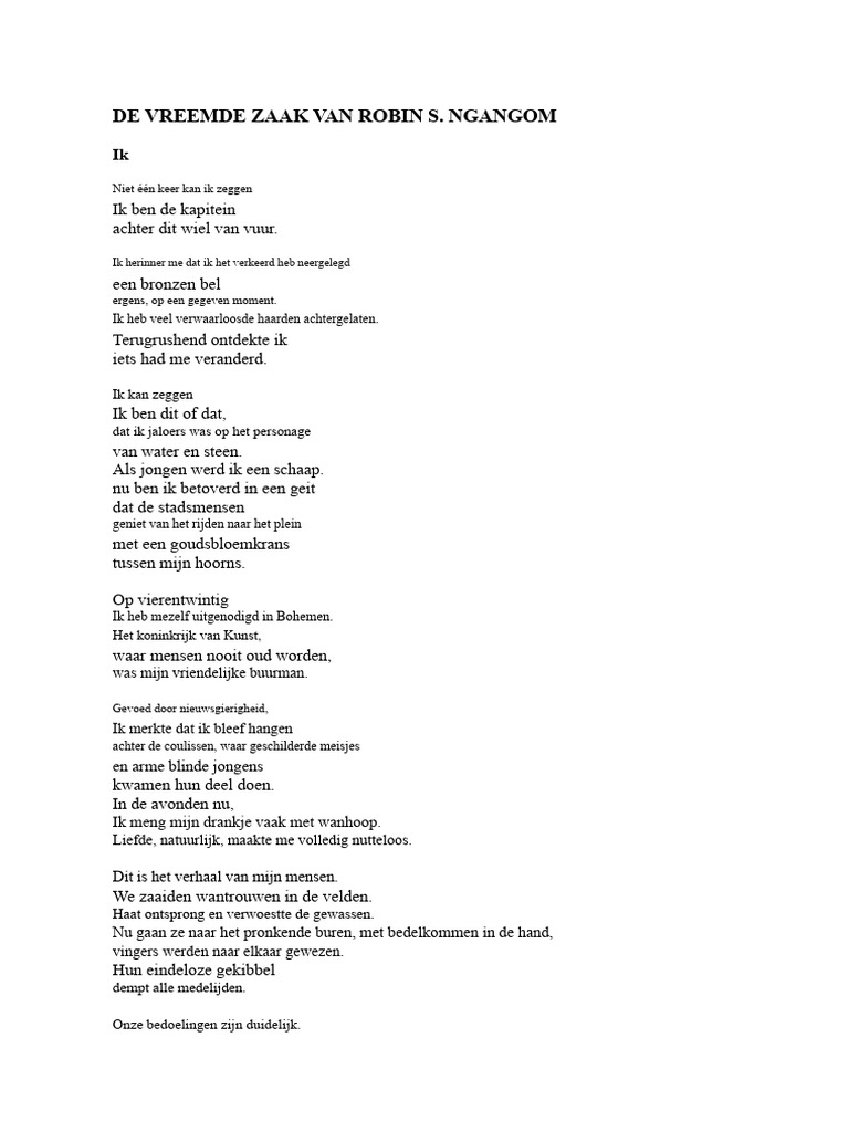 De Vreemde Zaak Van Robin S | PDF