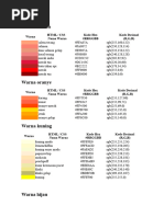 List Warna CMYK Dan RGB | PDF