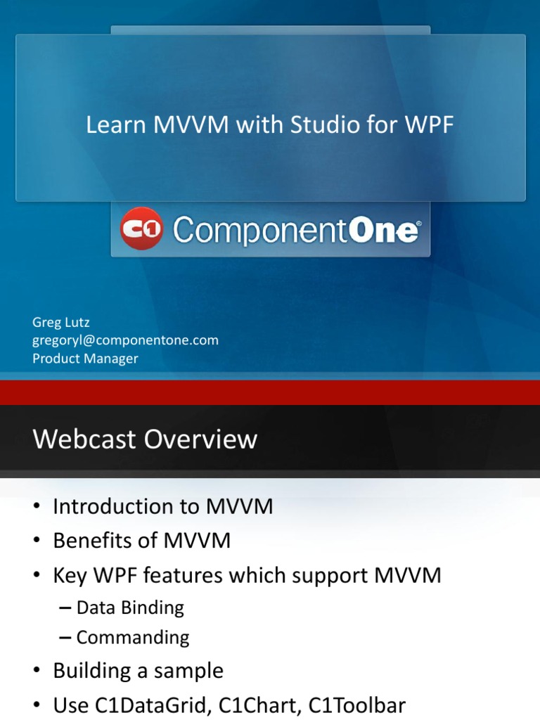 Learn MVVM With Studio For WPF | PDF | Windows Presentation Foundation | Software Design