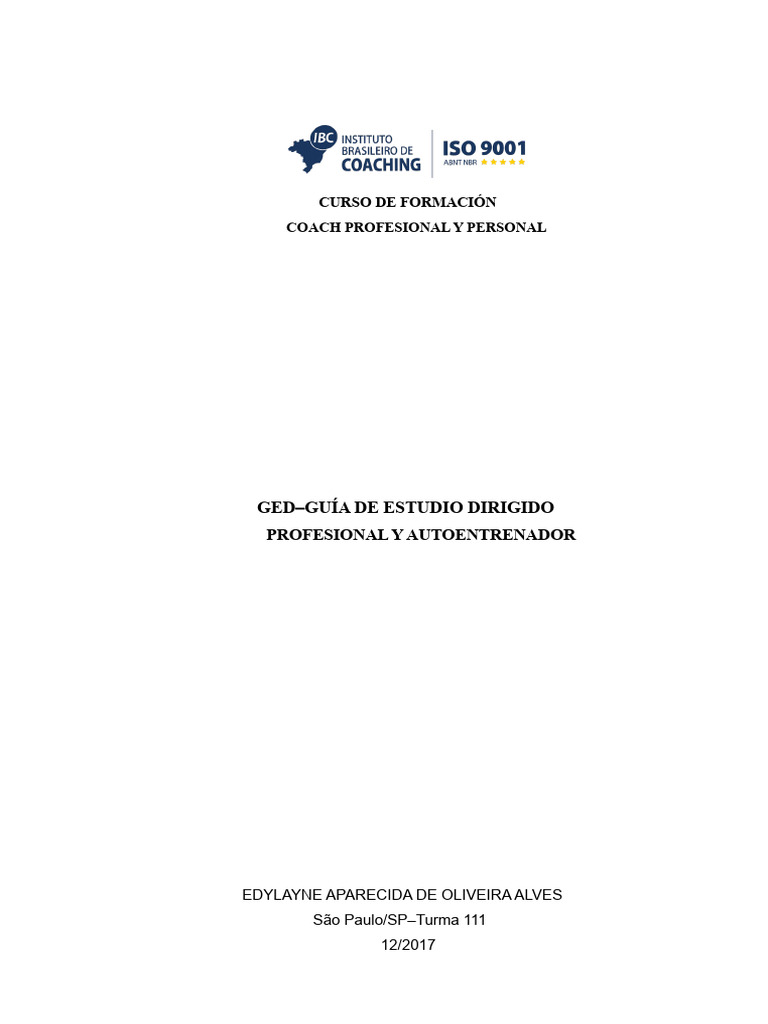 Ged - Guía de Estudio Dirigido Ibc | PDF | Aprendizaje | Desarrollo ...