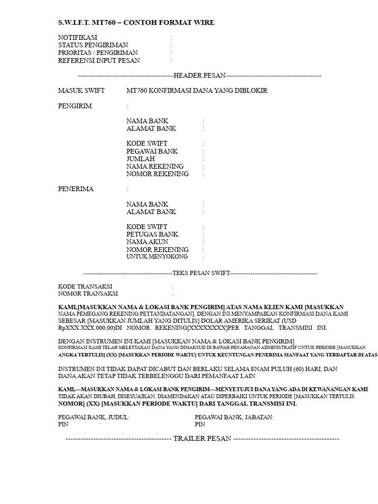Contoh Format Aster MT760 | PDF