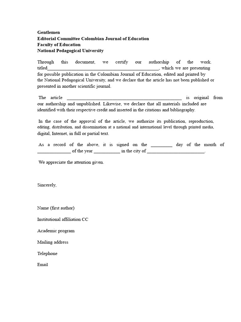 RCE - Authorization Letter | PDF