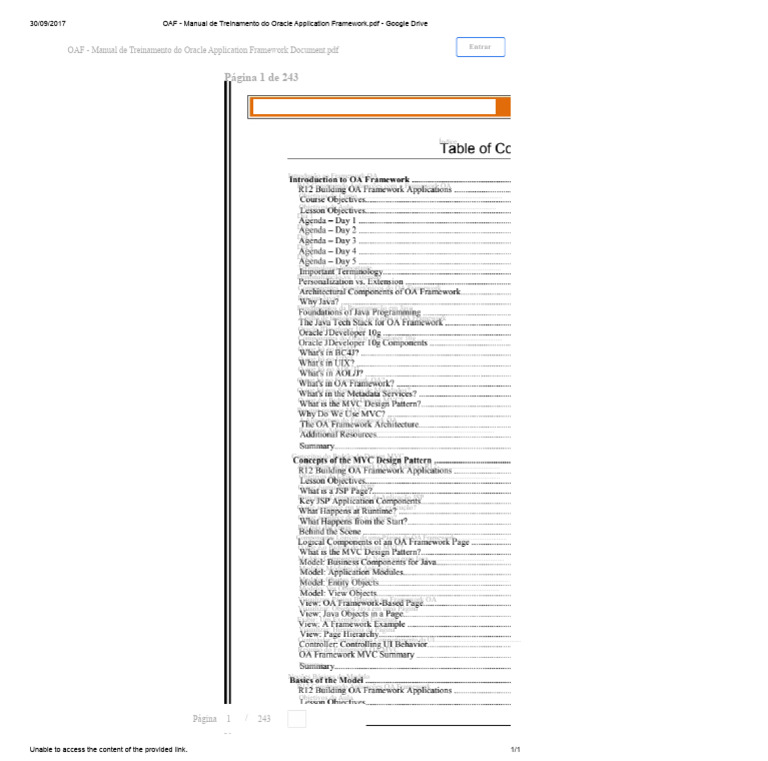 OAF - Manual de Treinamento Do Oracle Application Framework | PDF | Model-View – Controller (MVC ...
