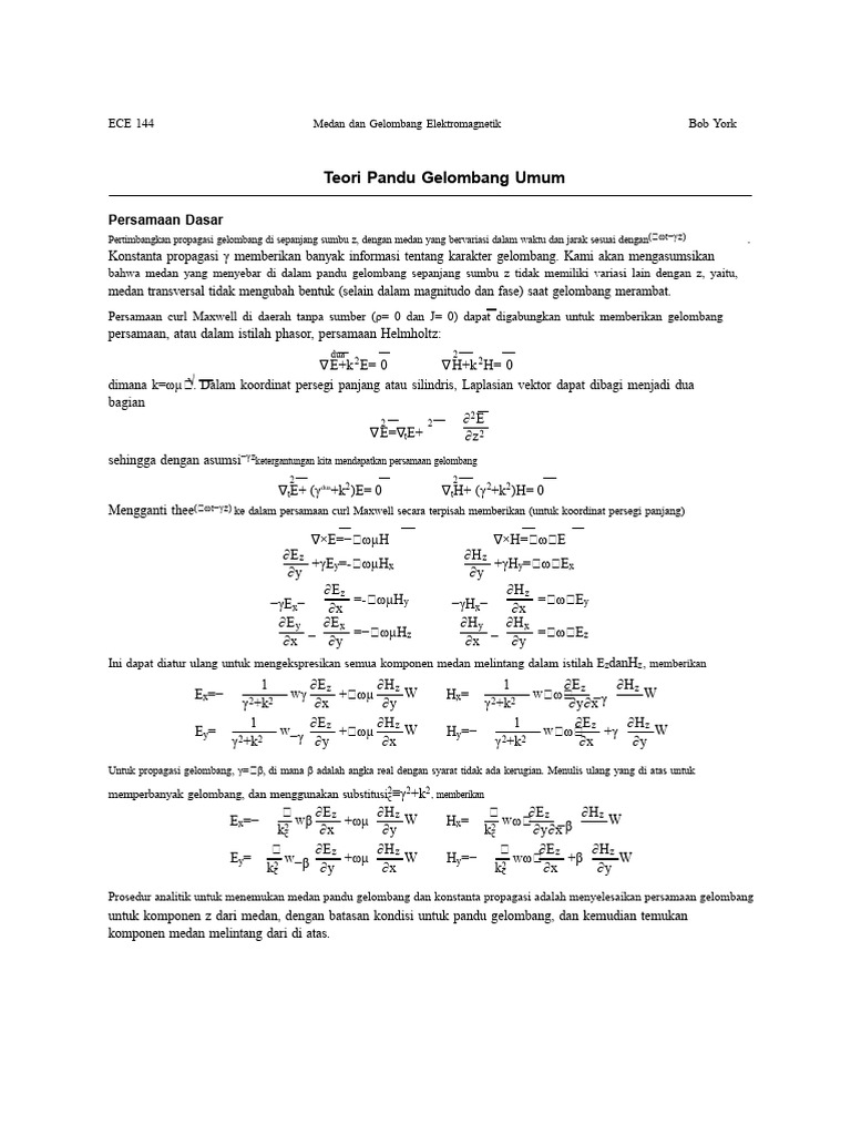 Ringkasan Dan Masalah Panduan Gelombang | PDF