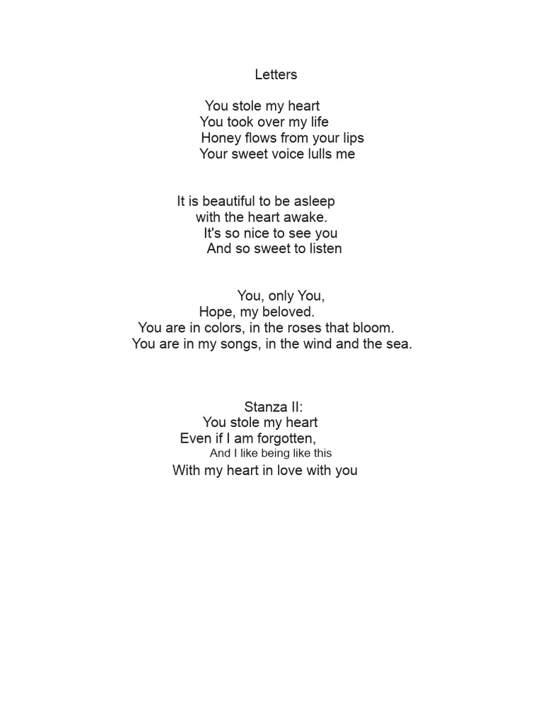 You Stole My Heart | PDF