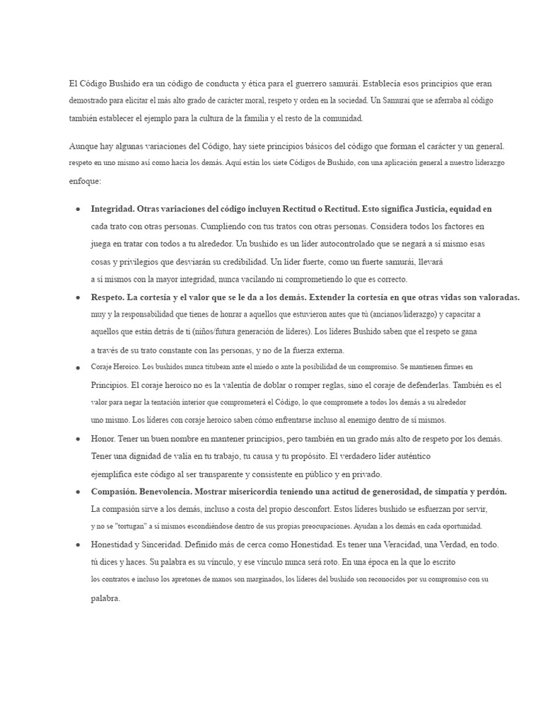 Código Bushido | PDF | Bushido