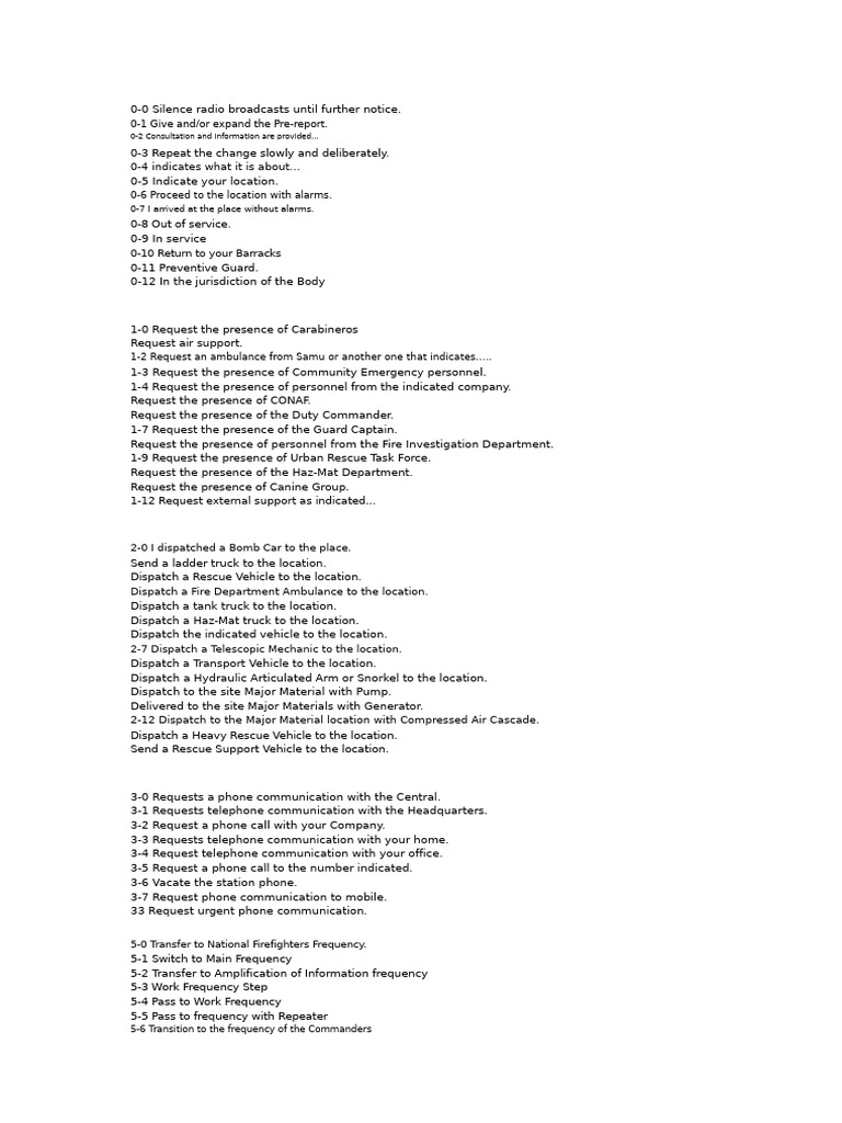 Emergency Response Communication Protocols | PDF | Firefighter | New ...