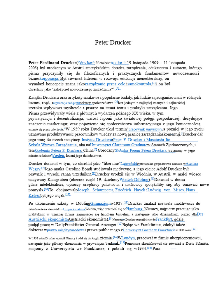 Peter Drucker | PDF