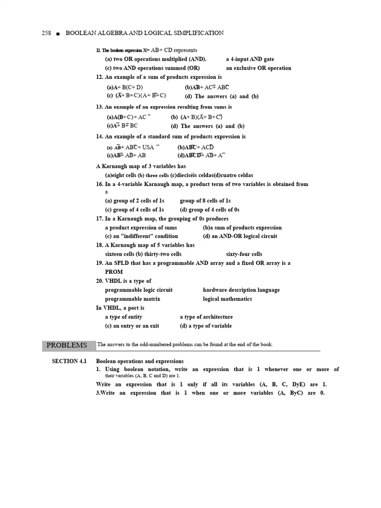 Boolean Algebra Laws and Expressions | PDF | Boolean Algebra | Teaching ...