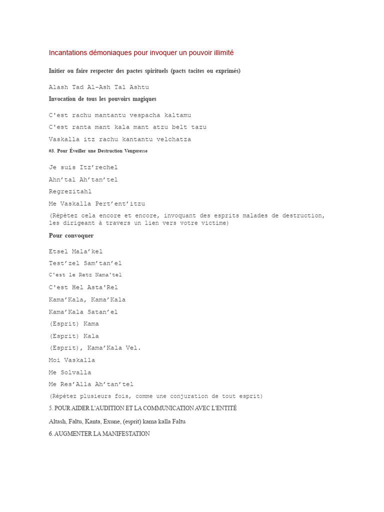Incantations | PDF
