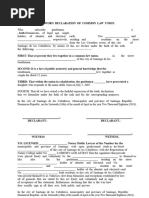 NSW Statutory Declaration Template | PDF