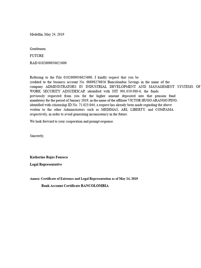 Letter of Return of Contribution For A Greater Amount Paid | PDF