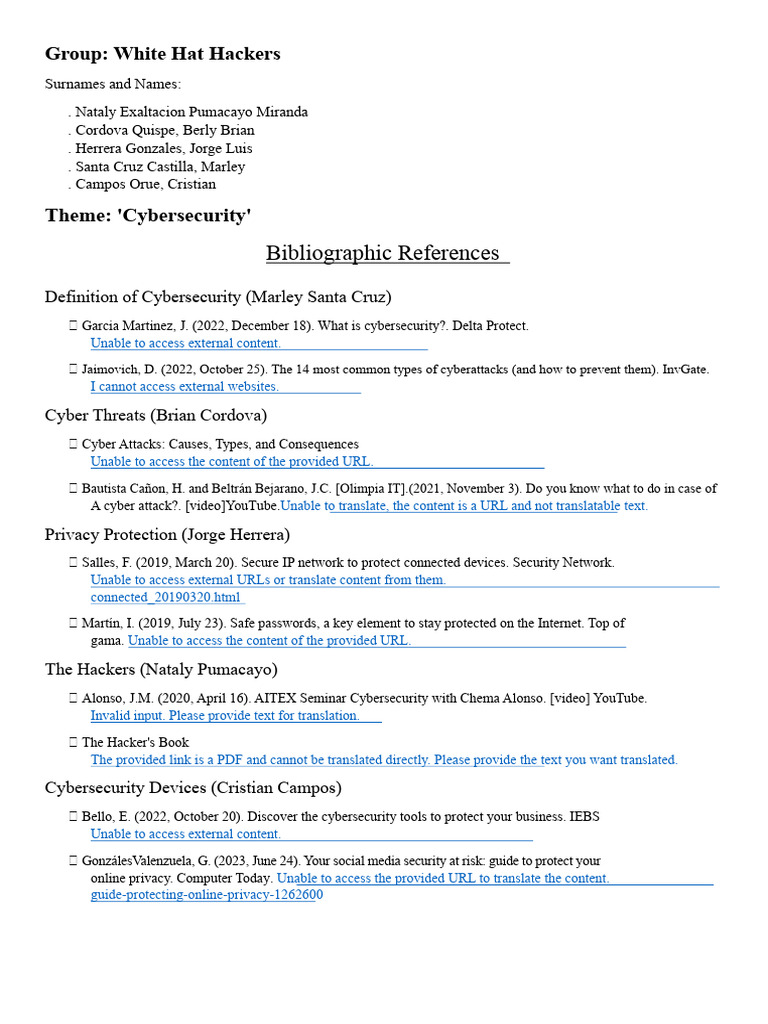 Bibliographic References | PDF