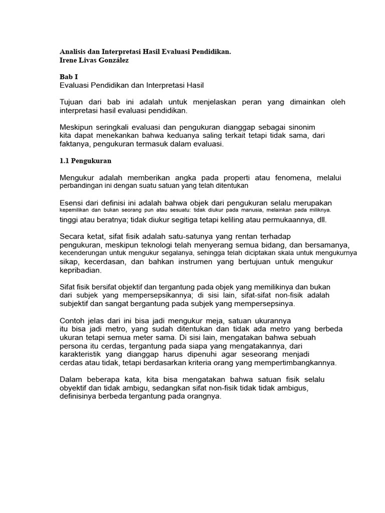 Evaluasi dan Interpretasi Hasil Pendidikan | PDF