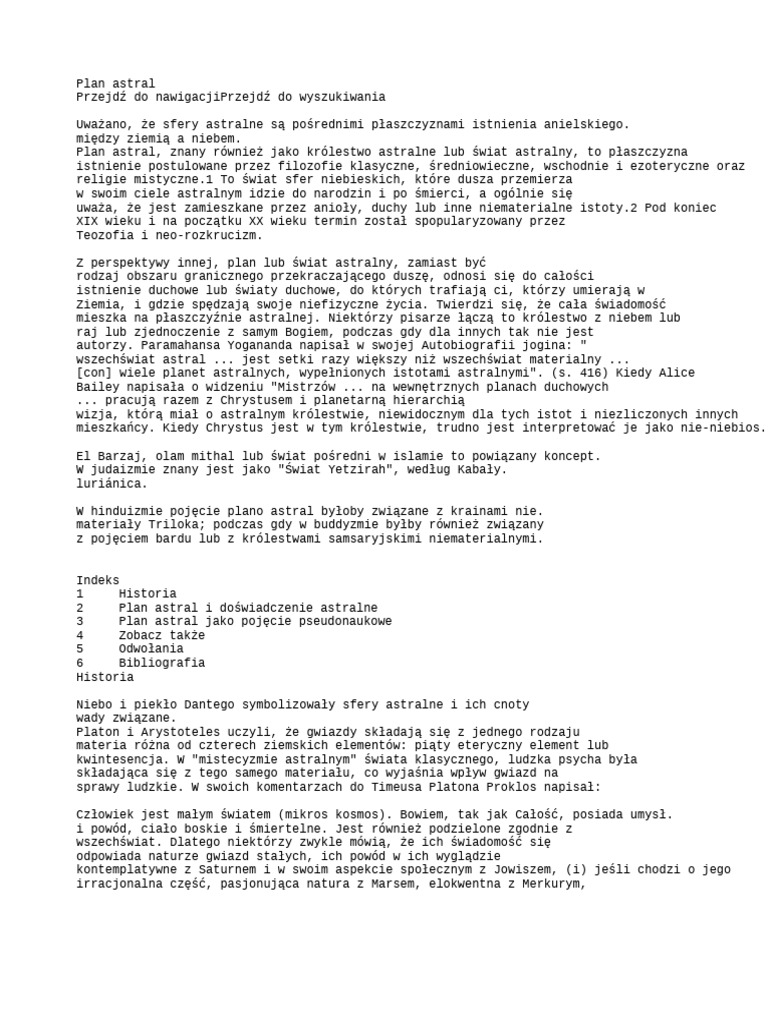 Plan Astral | PDF
