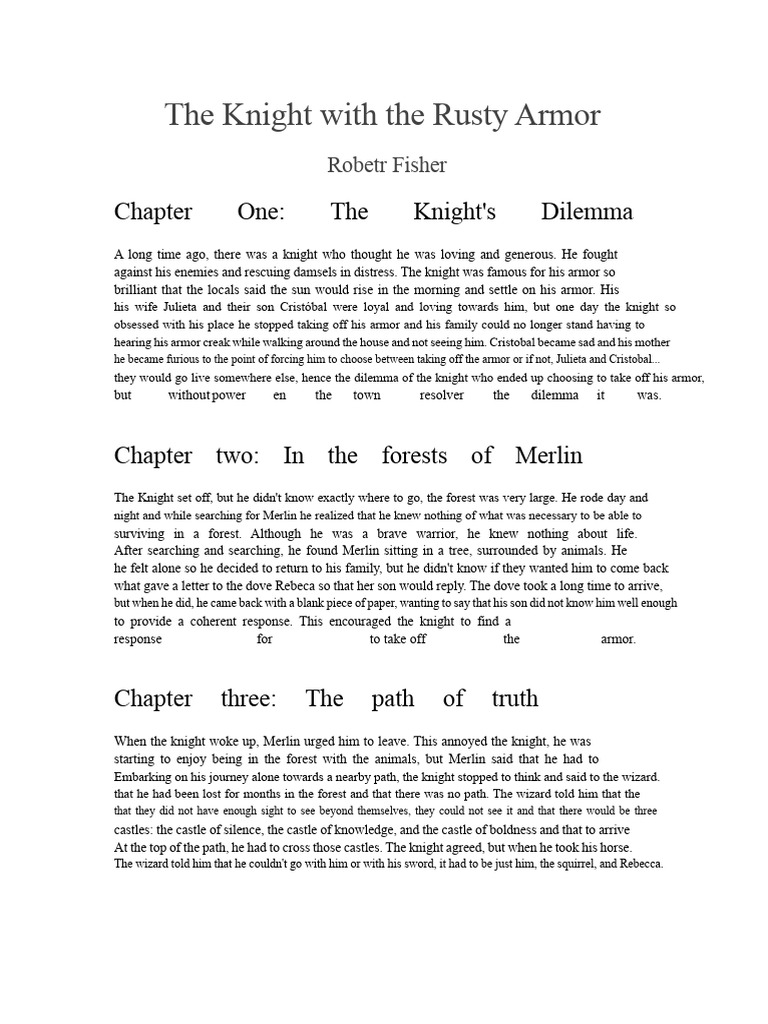 The Knight's Journey to Self-Discovery | PDF | Knowledge