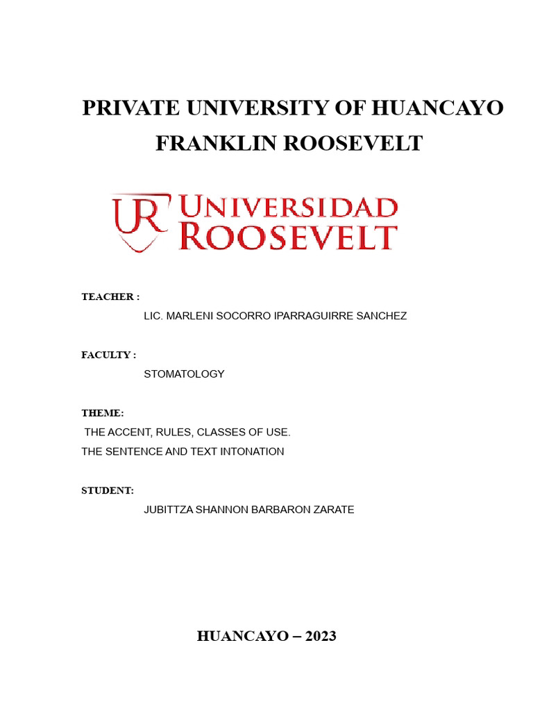 The Accent, Rules, Classes of Use. | PDF | Stress (Linguistics ...
