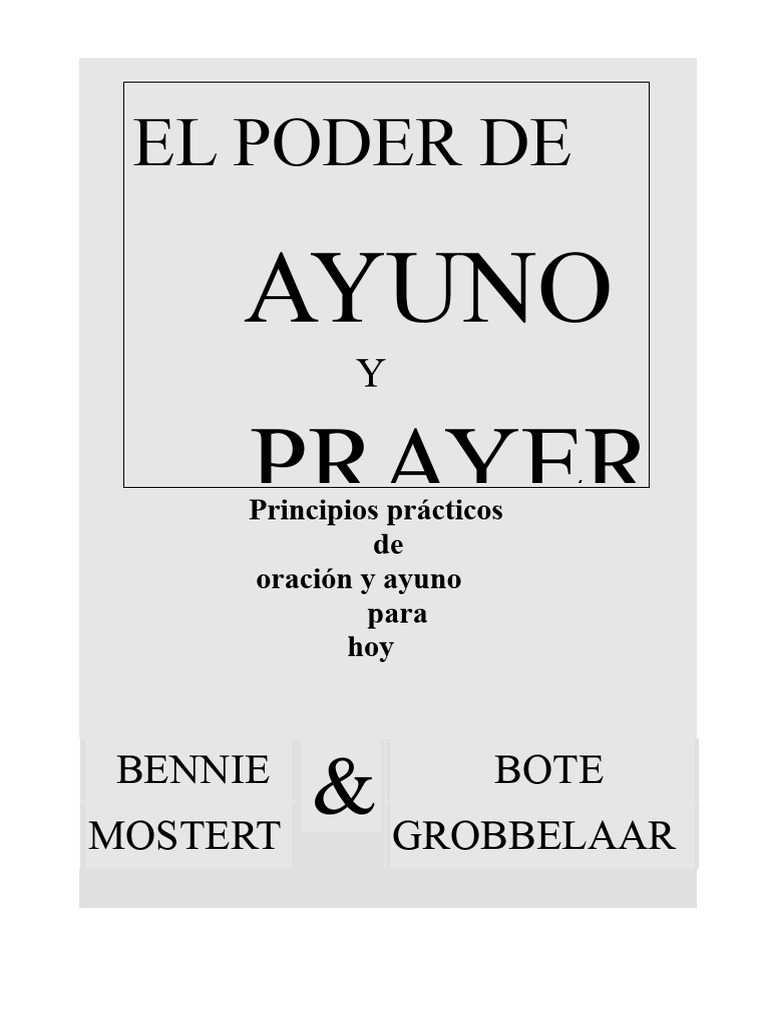 Ayuno y Oración | PDF | Oración | Rápido
