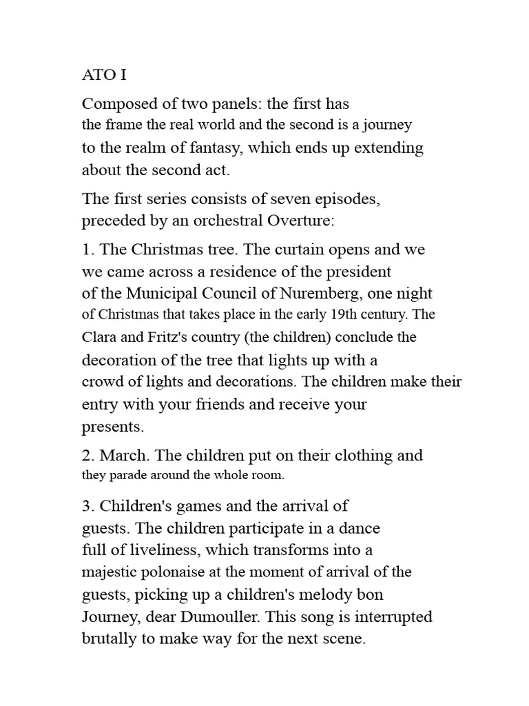 The Nutcracker Original Script | PDF | The Nutcracker