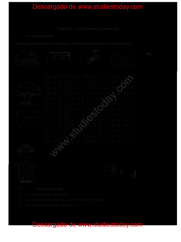 Clase VI Francés PDF | PDF