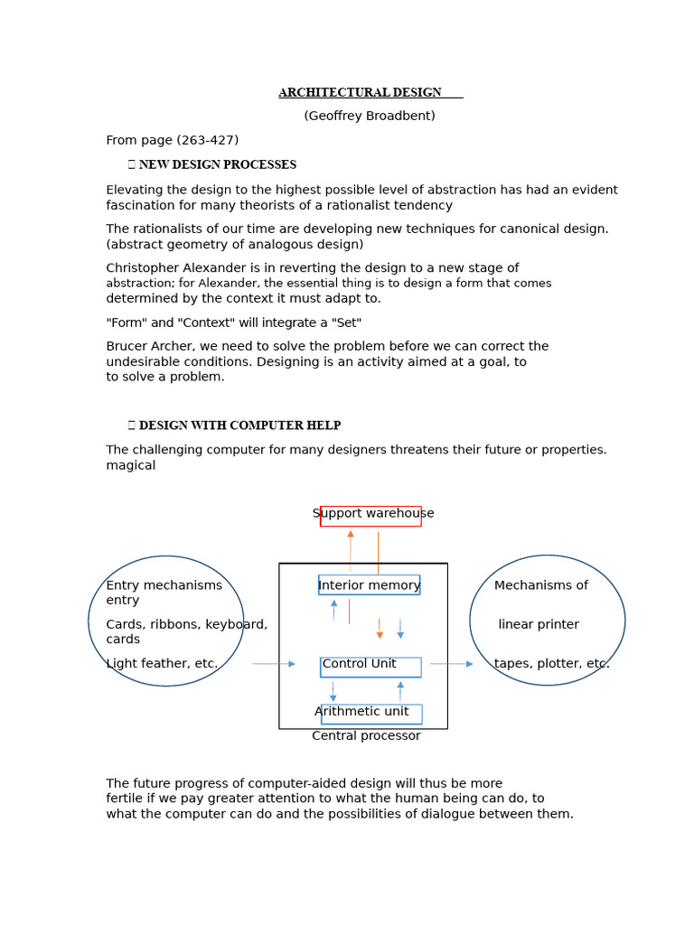 Architectural Design Geoffery Broadbent Page 263-427 | PDF | System ...