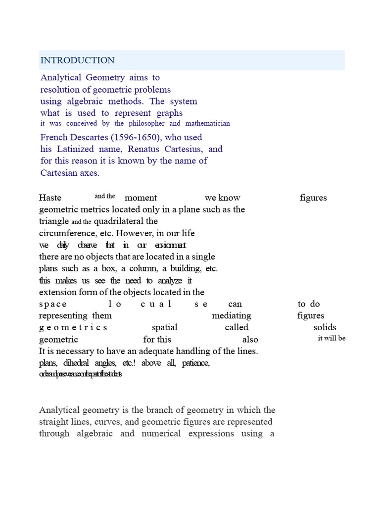 Understanding Analytical Geometry Basics | PDF | Cartesian Coordinate ...