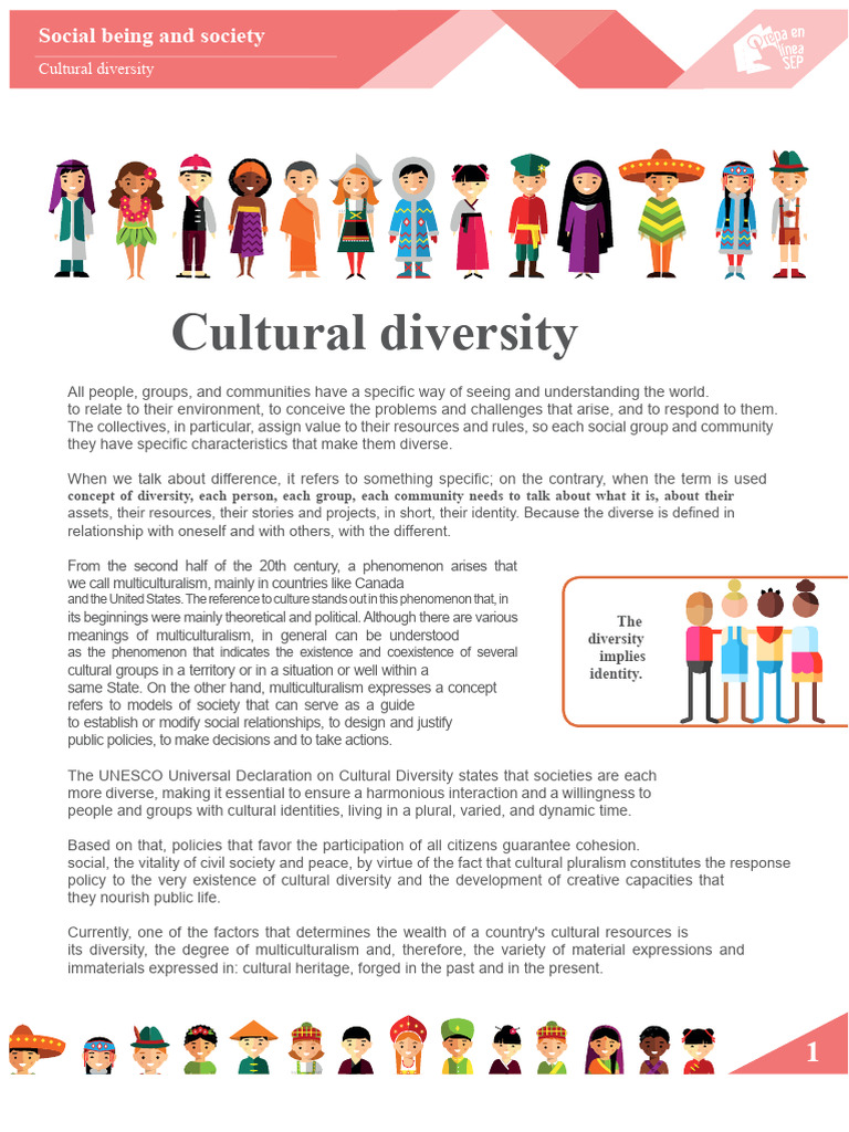 Cultural Diversity - PDF PDF | PDF | Multiculturalism | Cultural Diversity