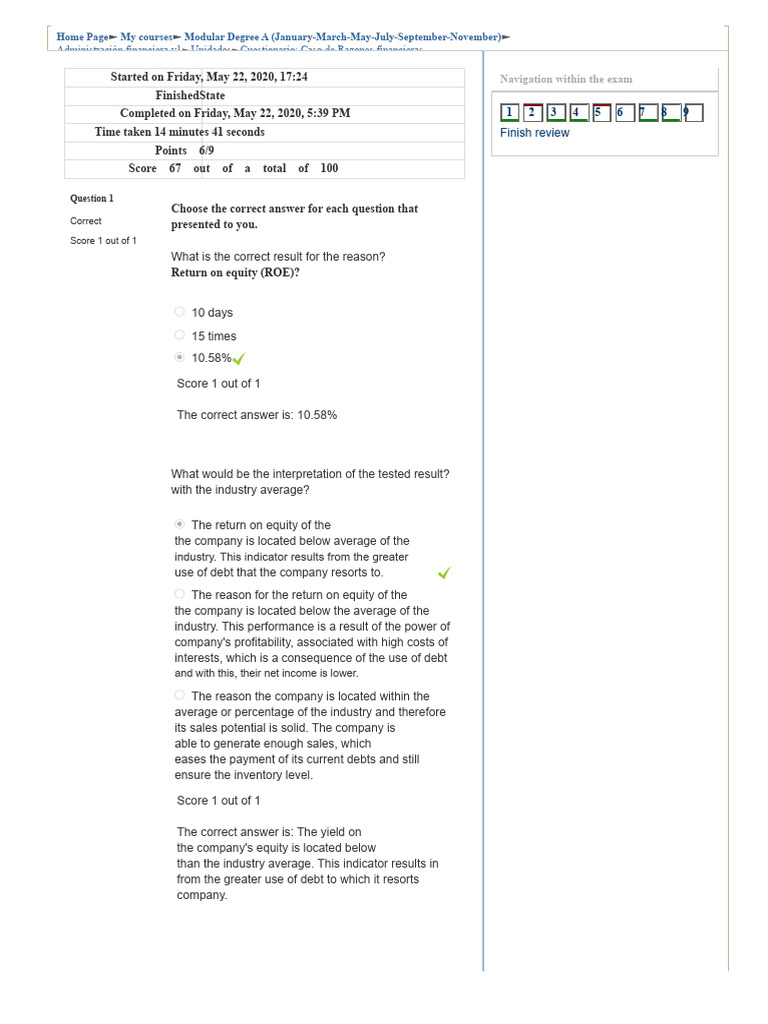 Questionnaire - Financial Ratios Case | PDF | Market Liquidity | Debt