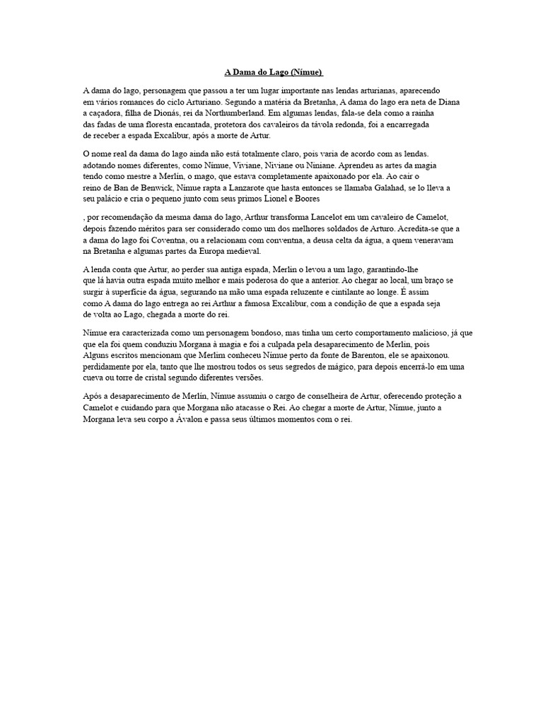 A Dama do Lago | PDF