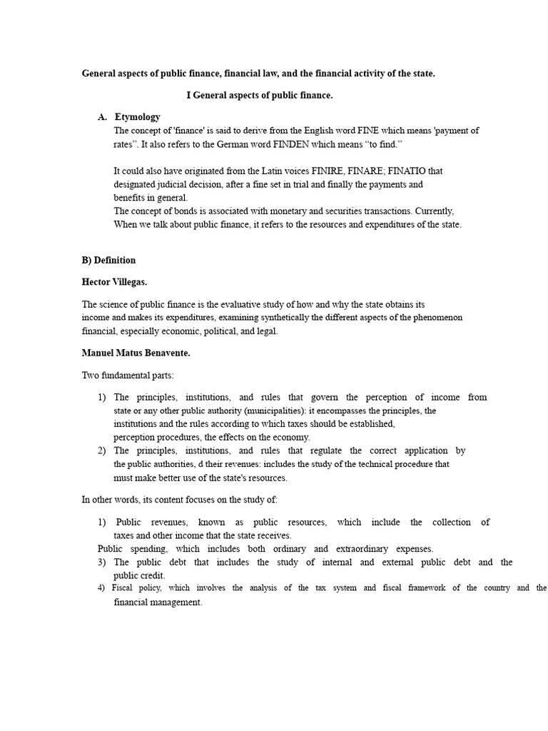 Overview of Public Finance Principles | PDF | Public Finance | Taxes
