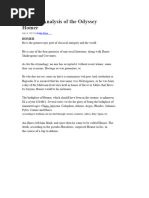 Summary of The Odyssey by Chapters | PDF | Odyssey | Odysseus
