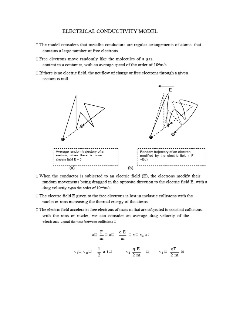 Electrical Conductivity Explained | PDF | Electrical Resistivity And ...