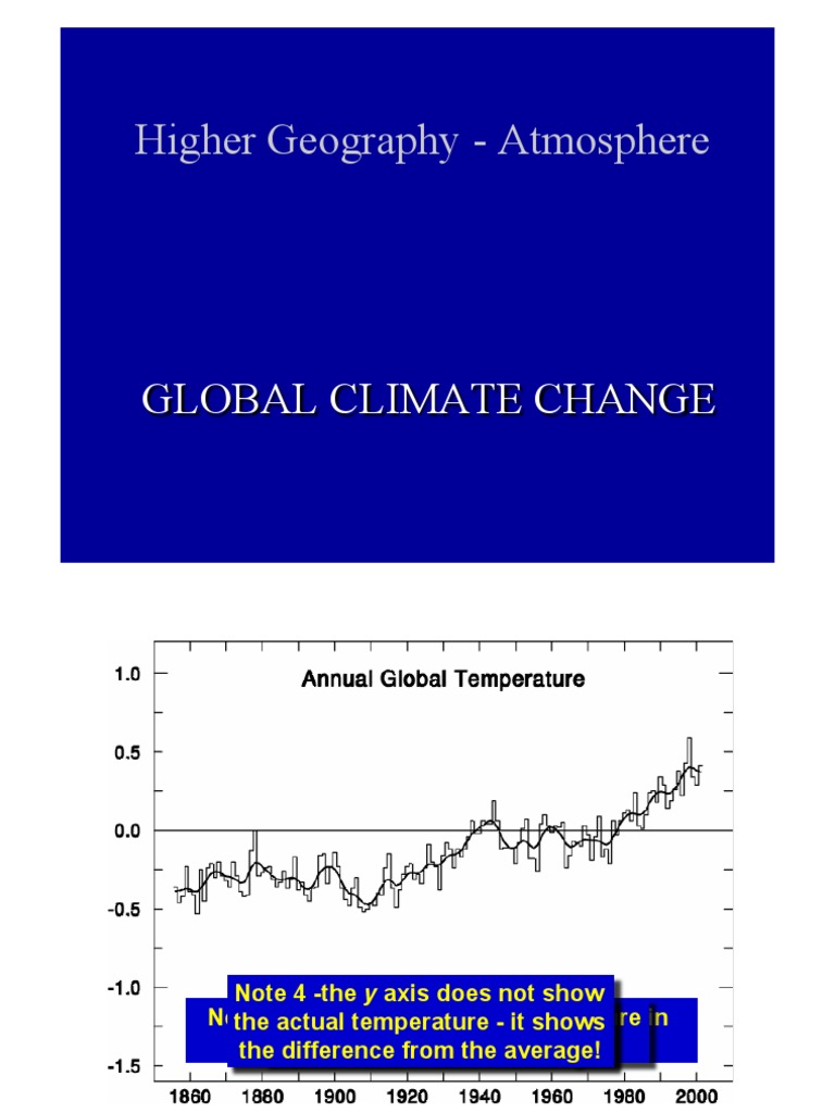 Higher Geography - Atmosphere: Global Climate Change | PDF | Climate ...