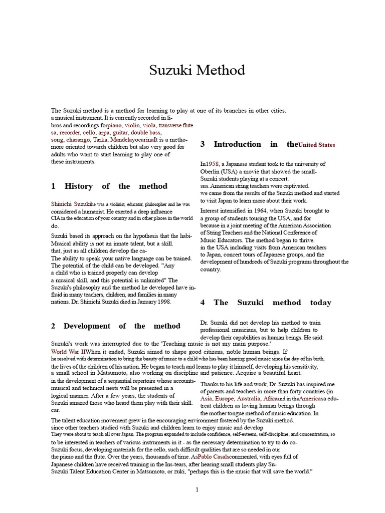 264637585-Suzuki Method PDF | PDF | Cognition | Learning
