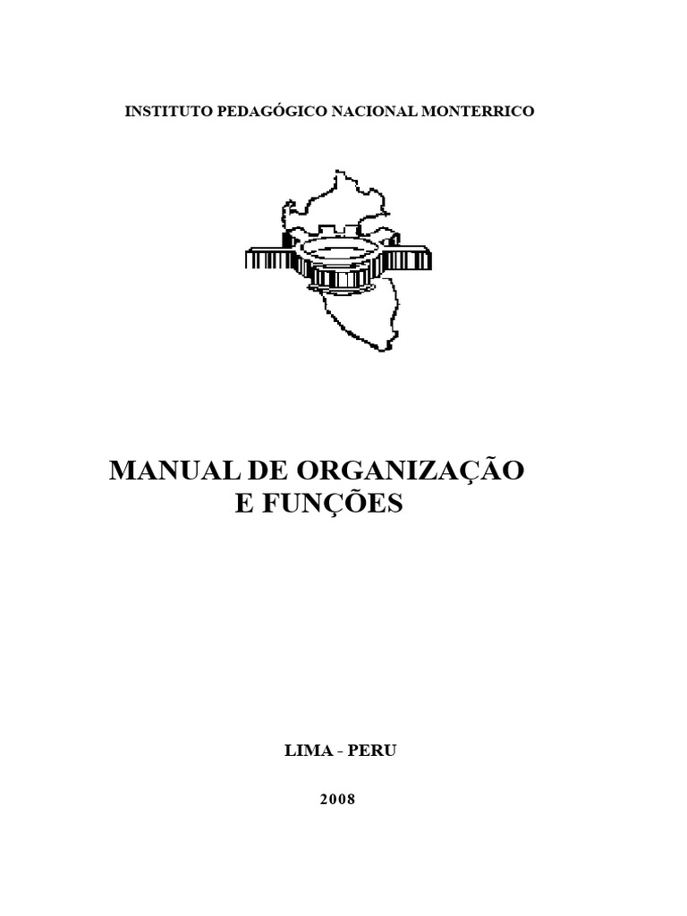 Manual de Organização e Funções - IPNM | PDF | Pedagogia | Universidade